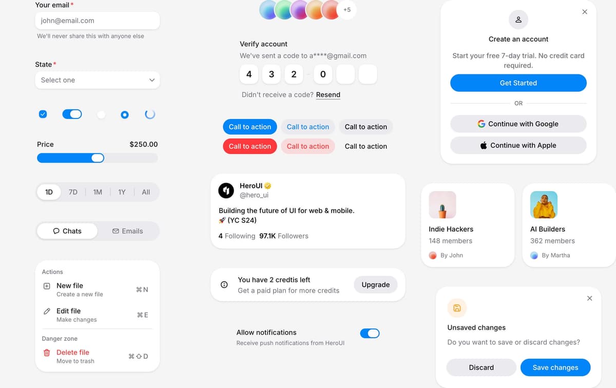 HeroUI v3 (Previously NextUI) - Beautiful by default, customizable by design.